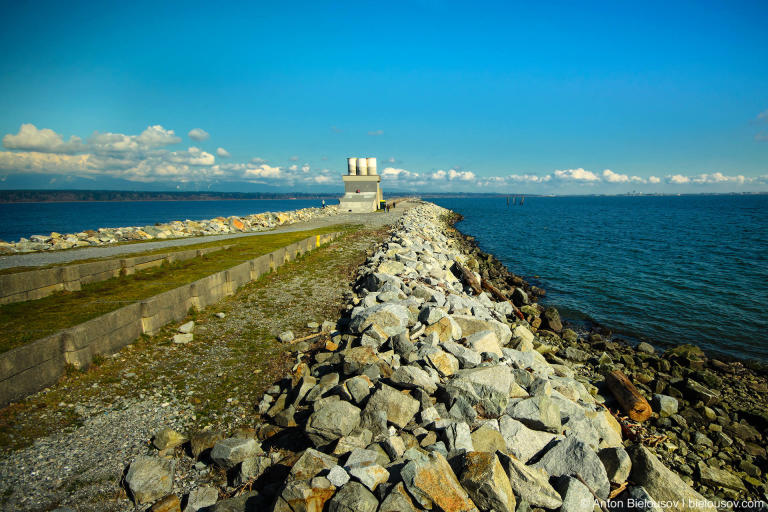 Путешествия: Коса в Iona Beach Park Sea Island / Richmond, BC