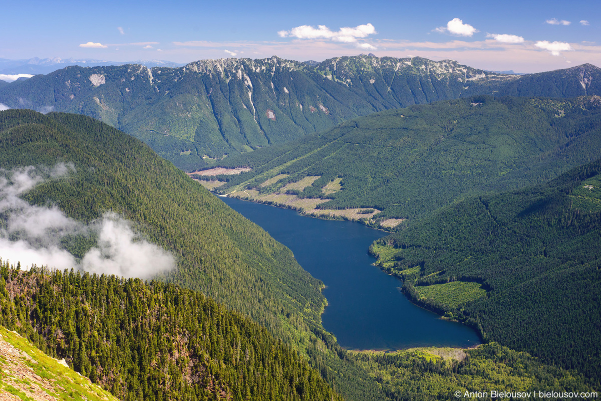 Cheam Peak (Chilliwack, BC) — лучший вид на долину реки Фрейзер